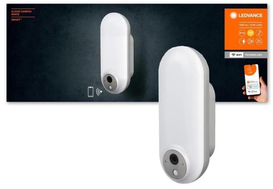 Ledvance -  LED RGBW Venkovní svítidlo se senzorem a kamerou LED/15W/230V IP44 4058075763401