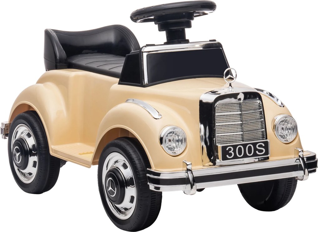 Posuvné dětské auto Mercedes Benz Design 300 S Design, béžová barva