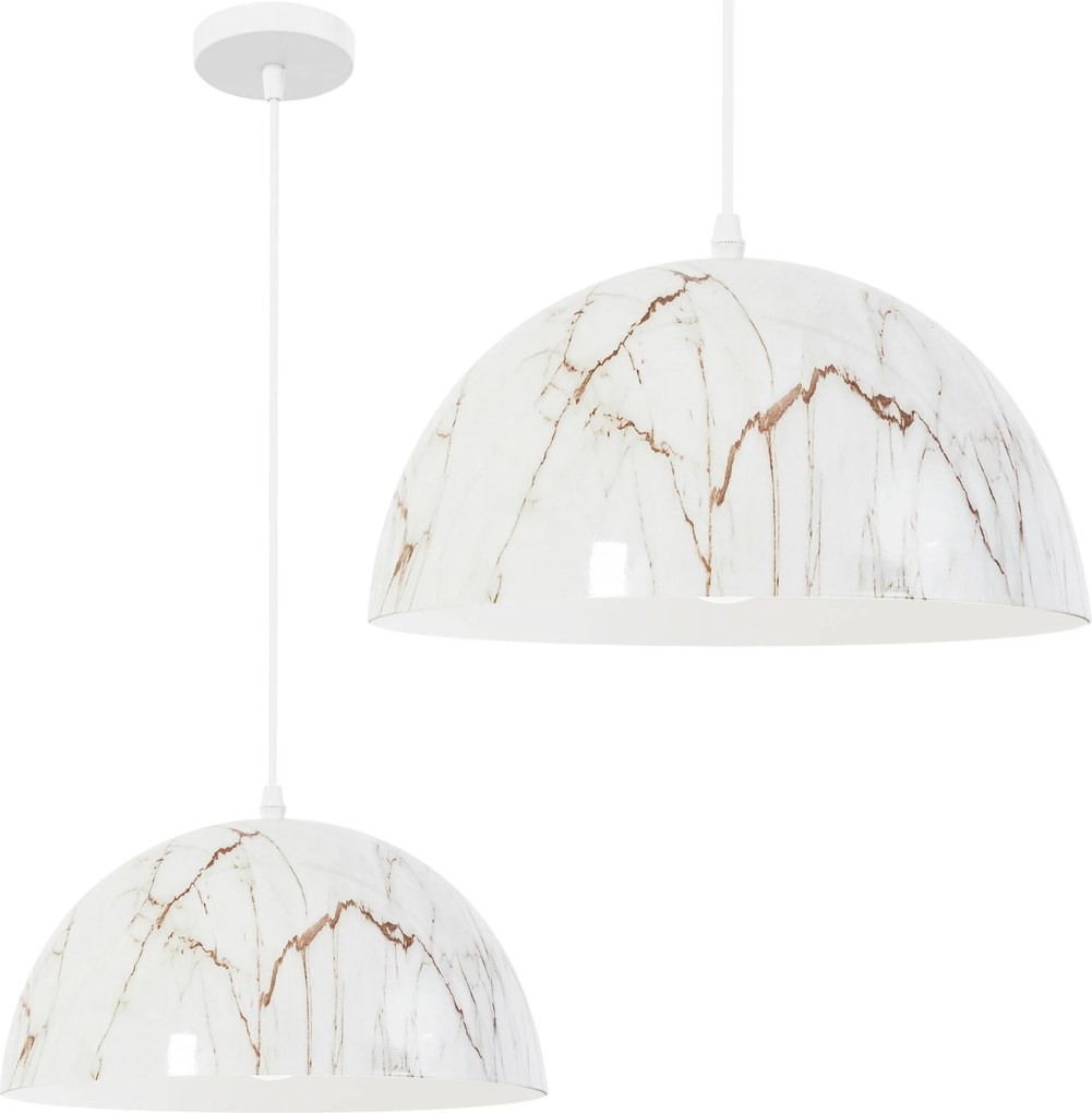 Toolight, závěsná lampa APP911-1CP Marble, imitace kamene, OSW-06620
