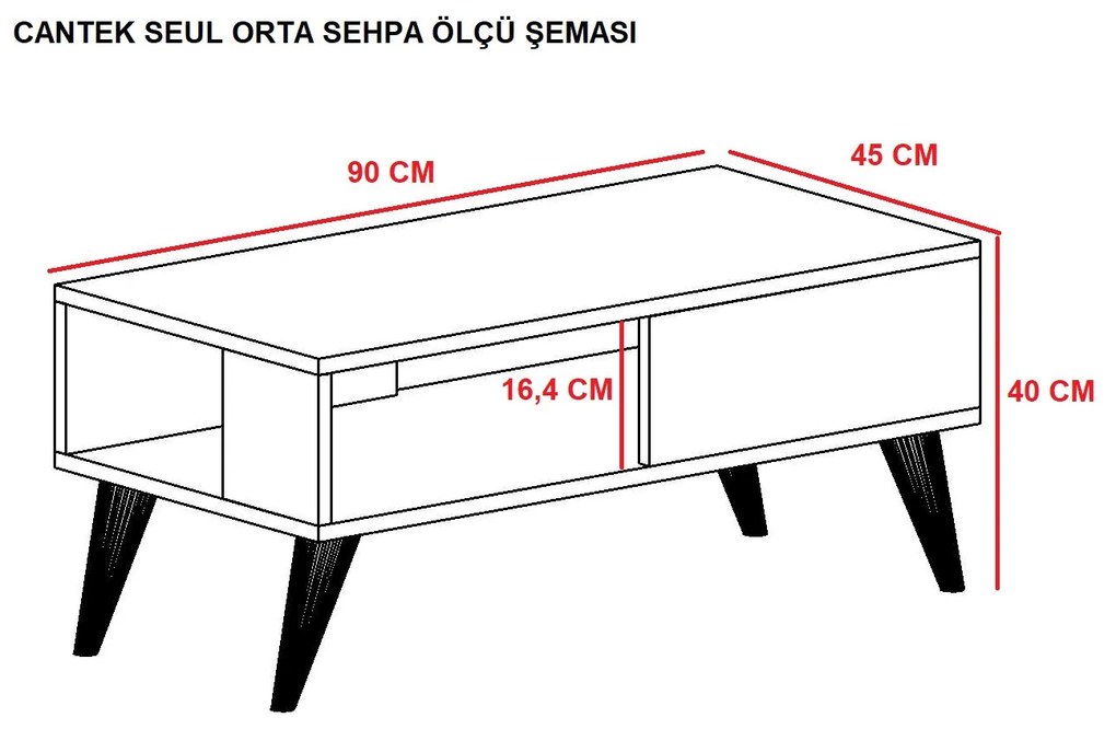 ASIR Konferenční stolek SEUL bílý