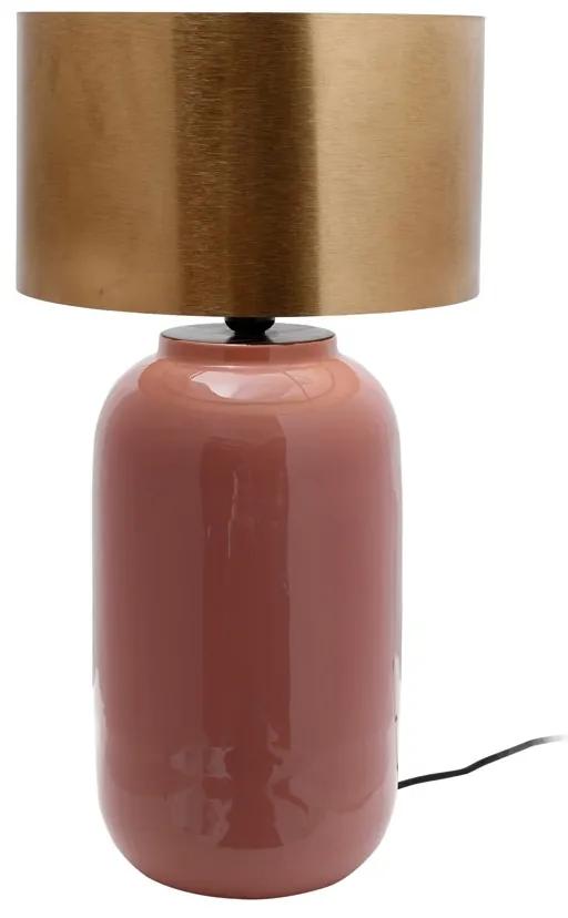 Stolní lampa Art Deco 725 Růžová / Zlatá | BIANO