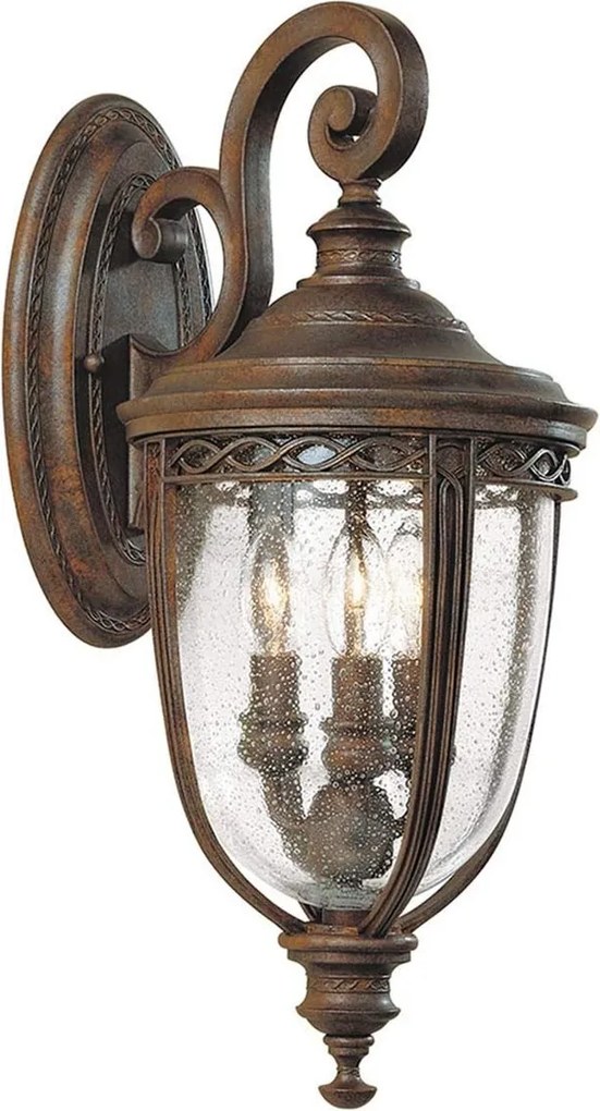 Venkovní nástěnné světlo Elstead English Bridle M/IP44 bronz