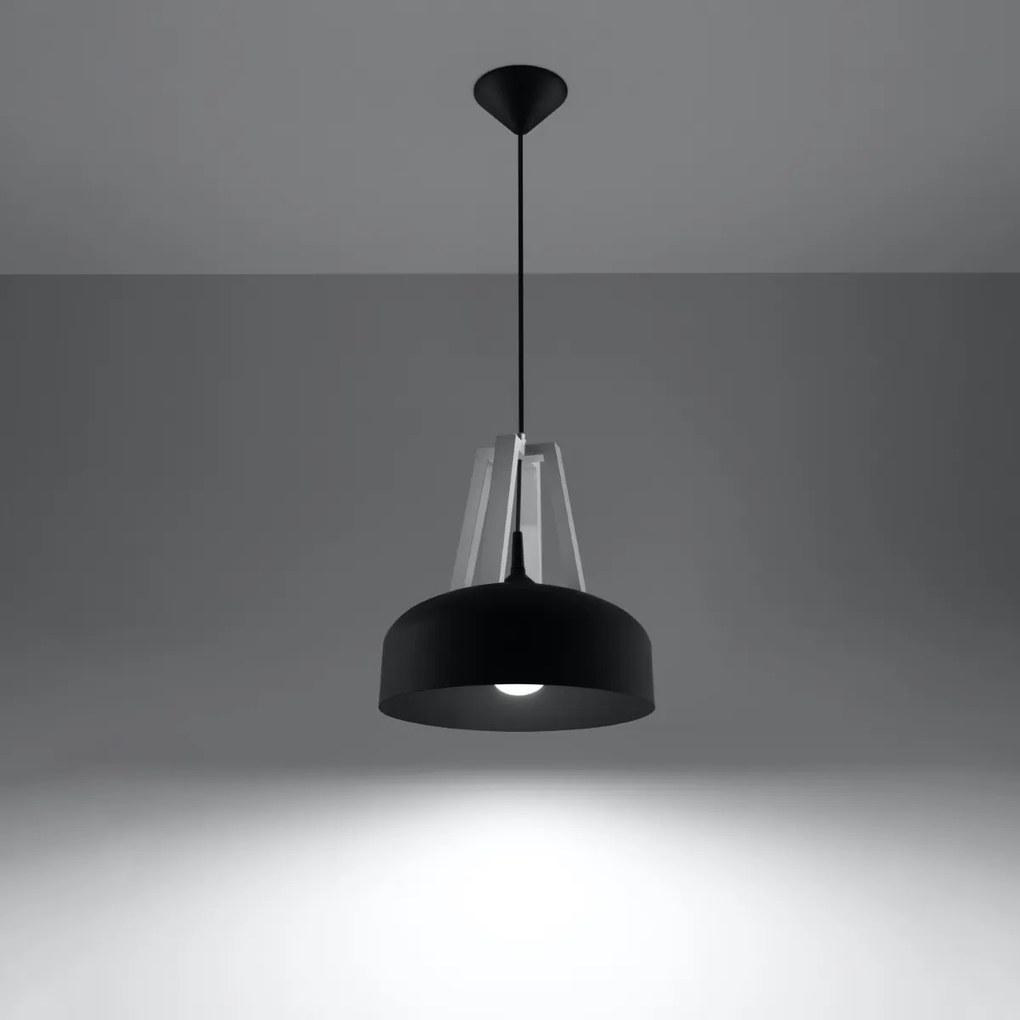 Sollux Lighting Závěsné svítidlo CASCO černé/bílé