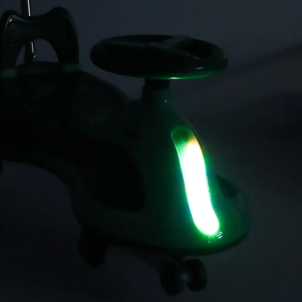 Creative Corner LED Swing FIX S2 gravitační koloběžka s rukojetí zelená max. 100 kg