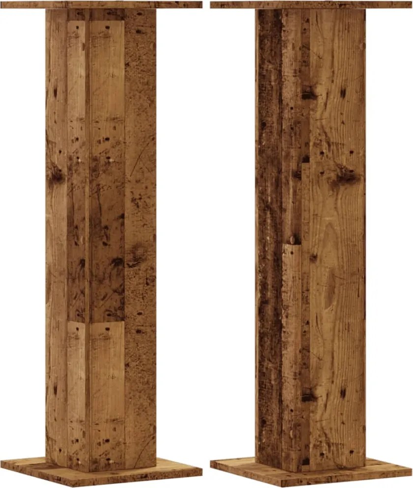 Stojany na rostliny 2 ks old wood 30x30x95 cm kompozitní dřevo 3307880