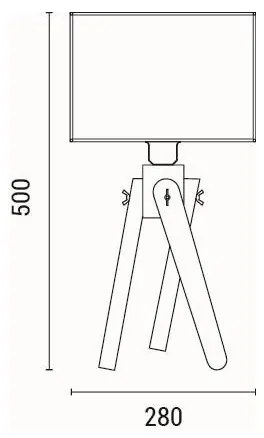 Stolní lampa MADERA 1xE27/40W/230V