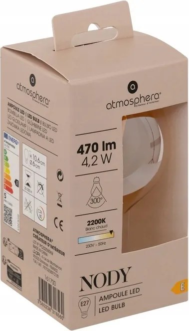 LED žárovka Amber Straight 4,2W E27