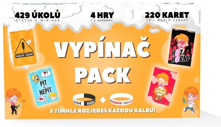 Párty hra vypínač pack
