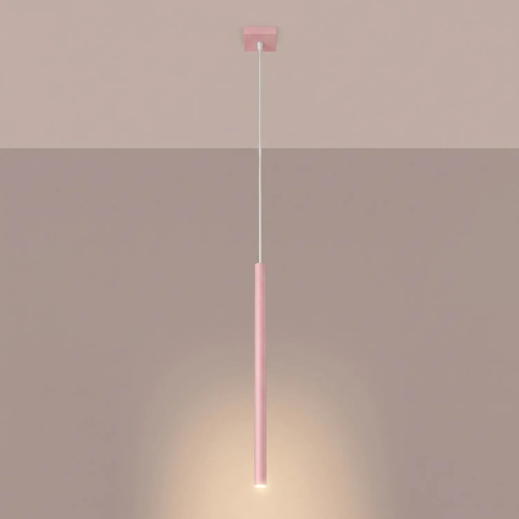 Sollux Lighting Závěsné svítidlo PASTELO 1 růžové