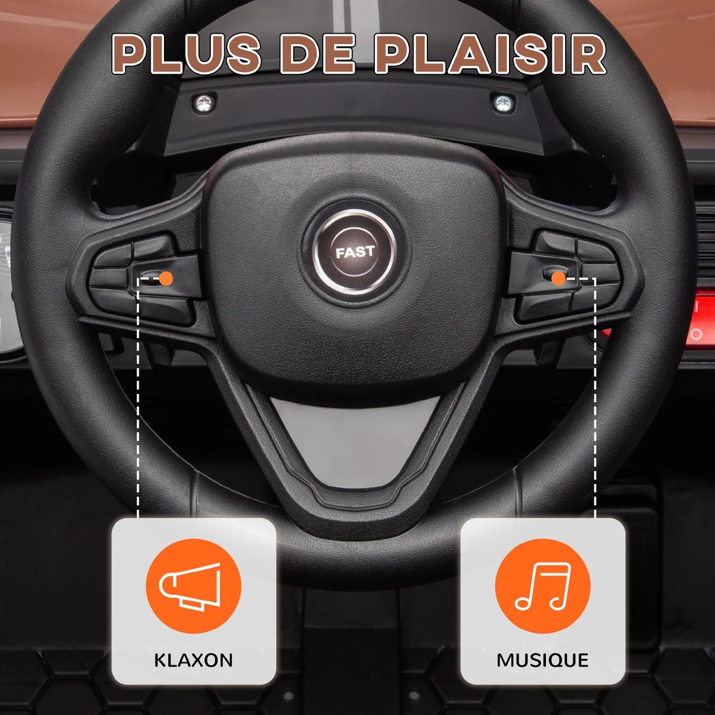 AIYAPLAY Elektrické Dětské Auto UTV, Elektrický Dětský Buggy, 2.4Ghz dálkový ovladač, 2 12V motory, 2 rychlosti, hudba, klakson, světla, pro děti 3-5…