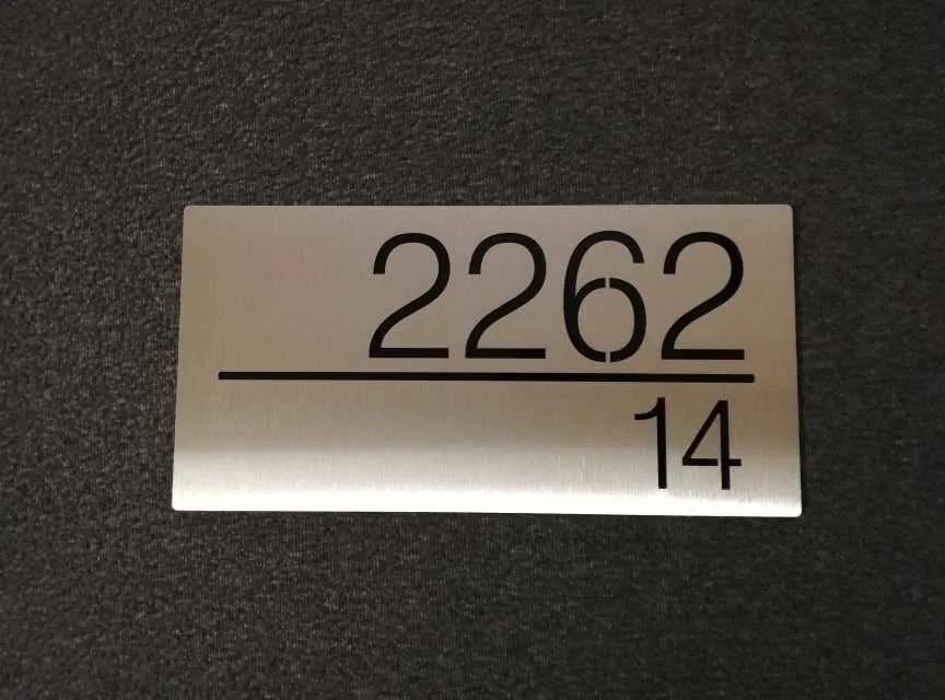 Domovní číslo tabulka 5b Velikost: 40 x 20 cm (XL) - Doporučujeme