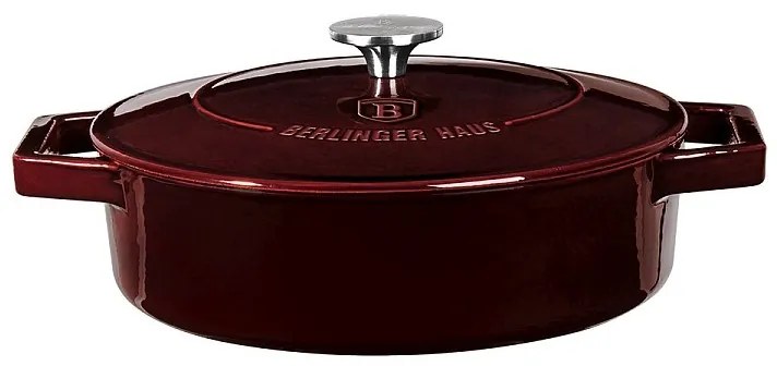 BERLINGERHAUS Pekáč litinový s poklicí 26 cm Burgundy Line BH-6498