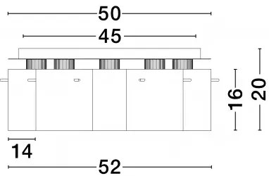 Černo designové stropní svítidlo Mirbi 5
