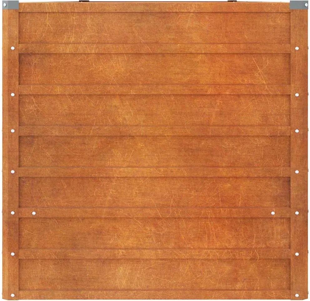 Zahradní vyvýšený záhon rezavý 400 x 80 x 77 cm cortenová ocel 151965