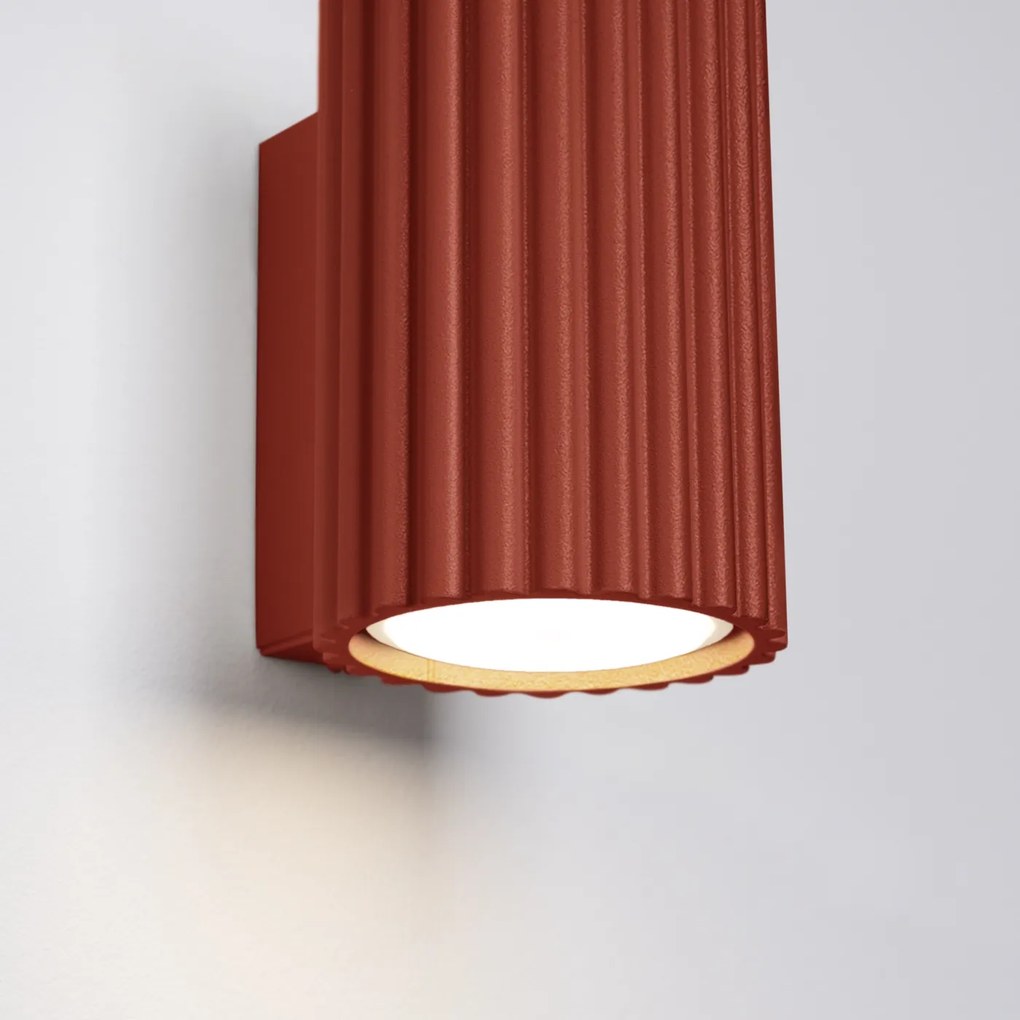 Sollux Lighting Nástěnné svítidlo KARBON 10 červený okr