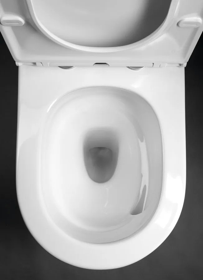 Sapho Sapho, DARIO RIMLESS WC kombi mísa s nádržkou, spodní/zadní odpad, bílá, PC106V