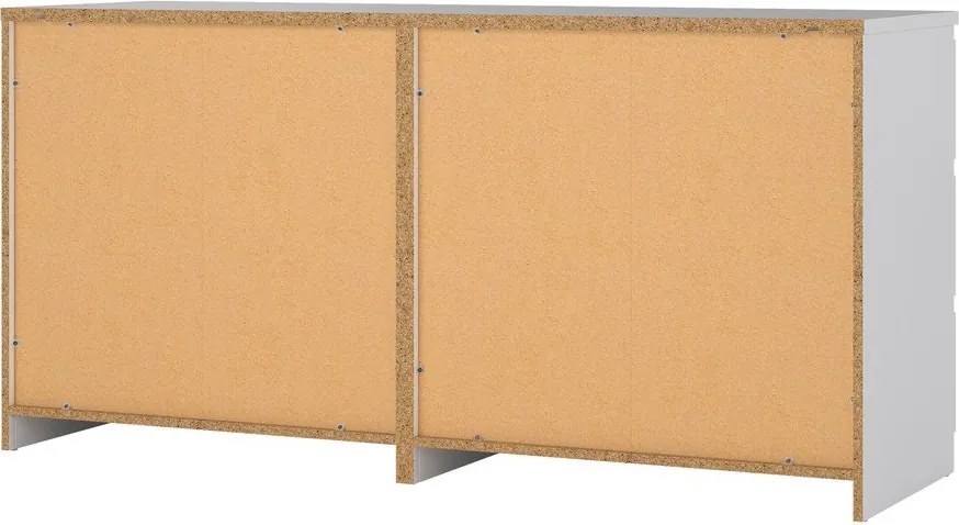 Bílá komoda 154x76x50 cm Naia – Tvilum