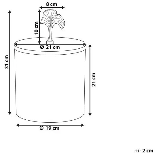 Dekorace zlatá ASWAN Beliani