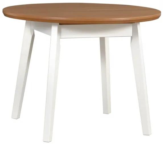 Jídelní stůl OSLO 4 + doprava zdarma deska stolu bílá, podstava stolu grafit, nohy stolu černá