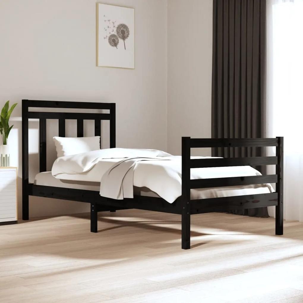 vidaXL Rám postele masivní dřevo 90 x 200 cm [3105304] Barva: Přírodní