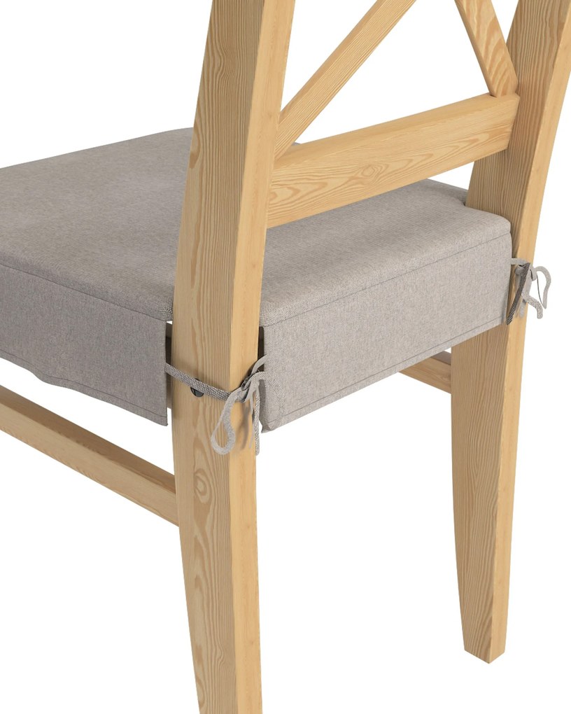 Sedák na židli IKEA Ingolf barva béžová látka pletený vzor