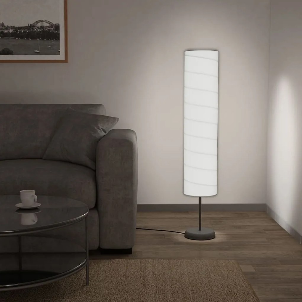 Stojací Lampa Se Stojanem 121 Cm Bílá E27