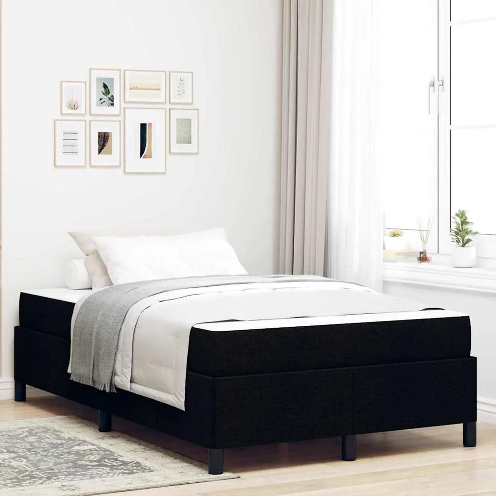 Postel s boxspringem Černá 120 x 200 cm textil 3398852