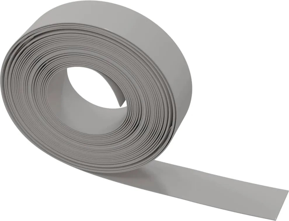 Travní lemy 3 ks šedé 10 m 15 cm polyethylen 3155441