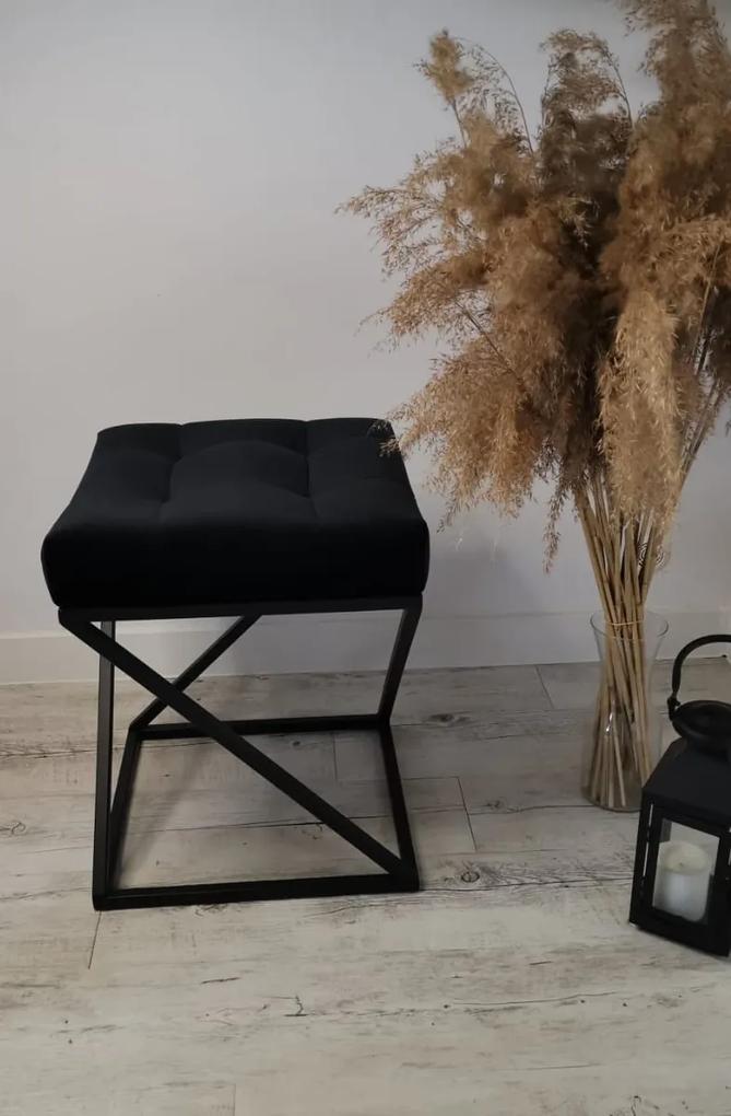 Čalouněná stolička Maugi - černé nohy
