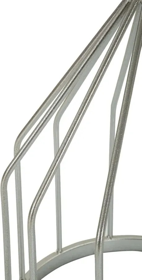 Odkládací stolek Cup 37 cm mramor/stříbrný