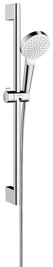 Hansgrohe Crometta, sprchová souprava 1jet se sprchovou tyčí 65 cm, bílá/chromová, HAN-26533400
