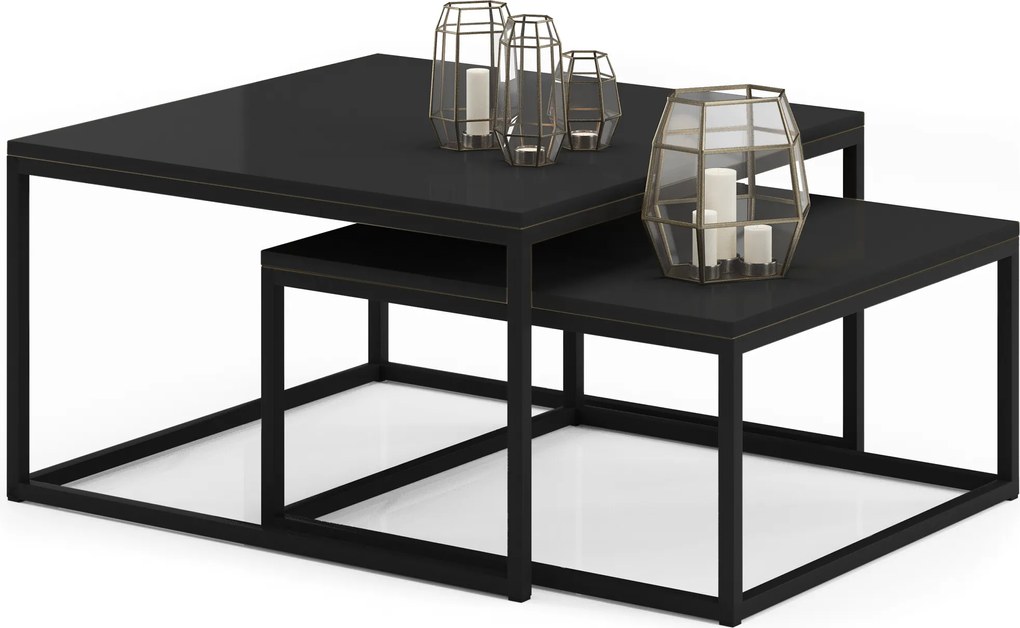 ADRK Furniture Konferenční stolek 2v1 KAMA CT-KAM-B-B