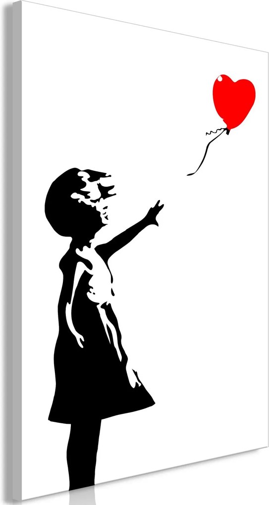 Obraz - Little Girl with a Balloon (1 Part) Vertical 40x60