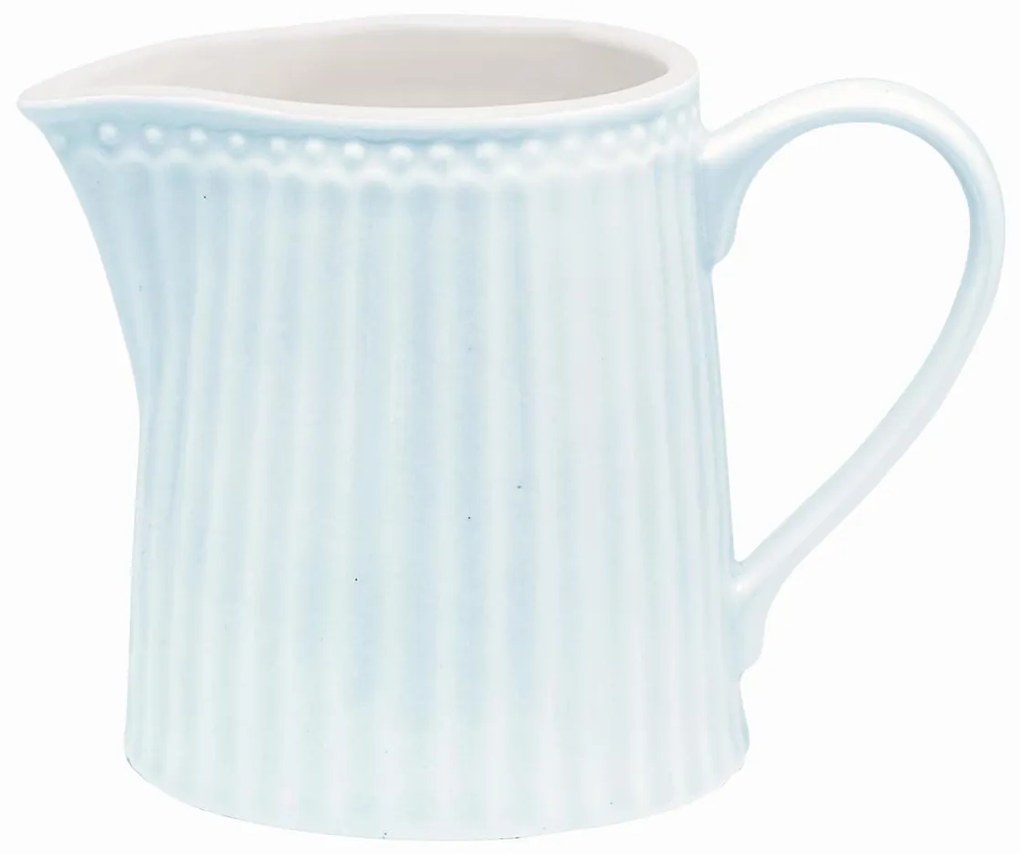 GREEN GATE Džbánek na smetanu Alice pale blue 250ml, modrá barva, porcelán