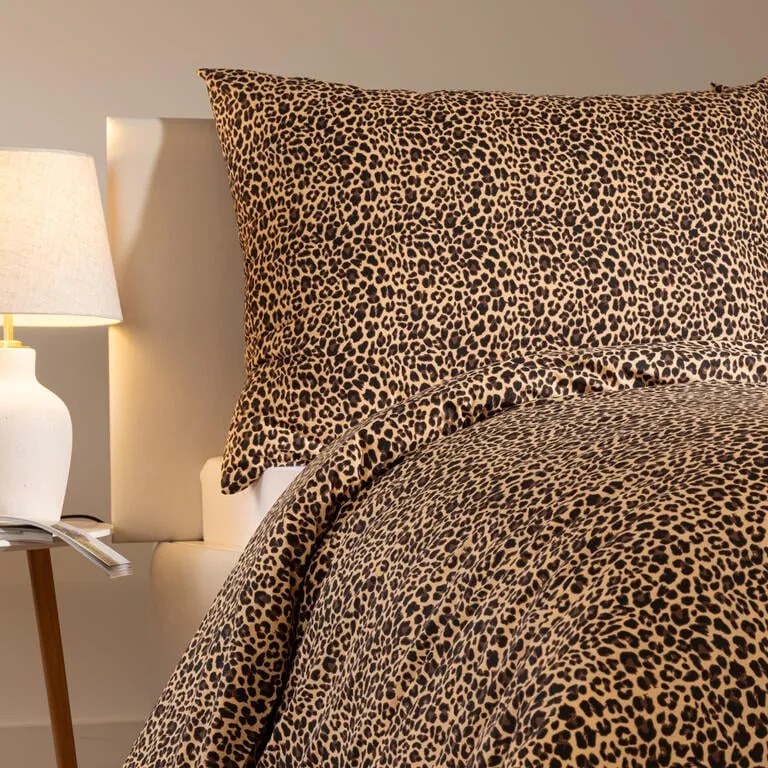 Bavlněné ložní povlečení LEOPARDÍ ELEGANCE