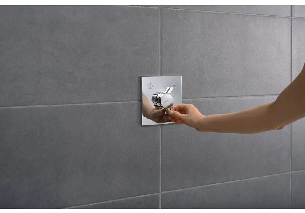 Hansgrohe DuoTurn E, baterie pod omítku pro 2 spotřebiče, chromová, HAN-75417000