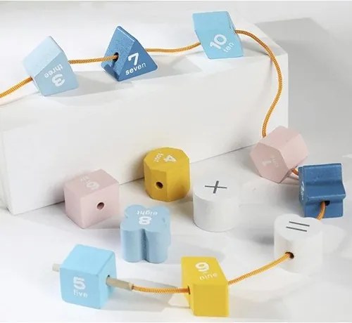 Montessori dřevěná vkládací kostka Kruzzel 22885