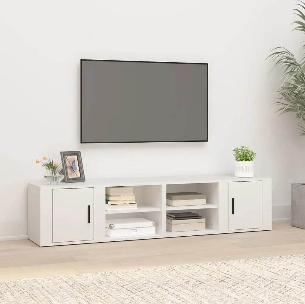 vidaXL TV skříňky 2 ks 80 x 31,5 x 36 cm kompozitní dřevo [819441] Barva: hnědý dub