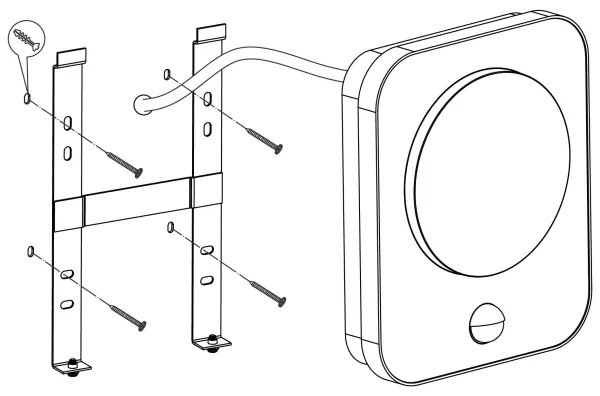 Eglo 99584 - LED Venkovní nástěnné svítidlo se senzorem MADRIZ LED/9W/230V IP44
