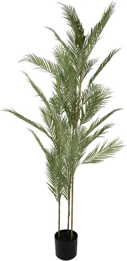 Impozantní umělá palma v květináči – kus exotiky - 25*25*180 cm