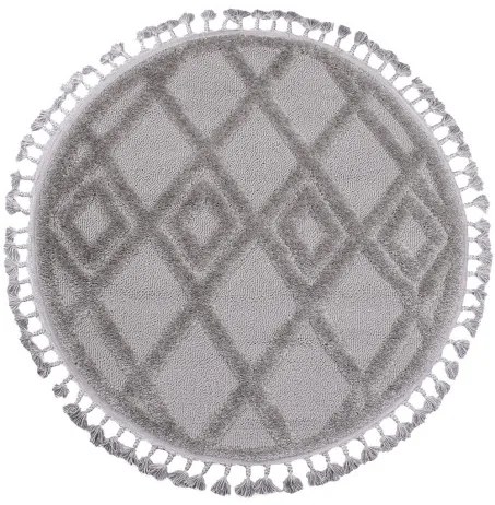 Koberec BERBER 6843 světle šedý kruh