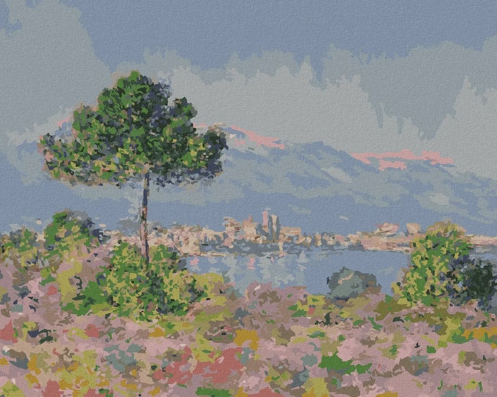 zuty zuty - malování podle čísel - antibes při pohledu z plateau notre-dame (claude monet), 40x50 cm, plá
