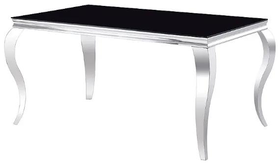 Jídelní stůl 150 cm Pria (černá + chromová) (pro 4 až 6 osob). 1050746