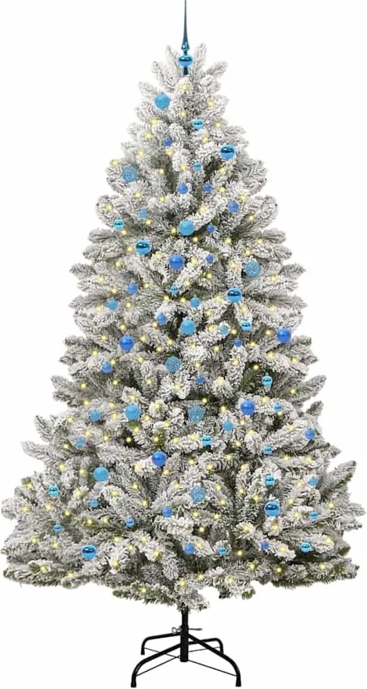 Umělý vánoční stromeček 240 cm 300 LED Teplá bílá PVC a ocel 3395773