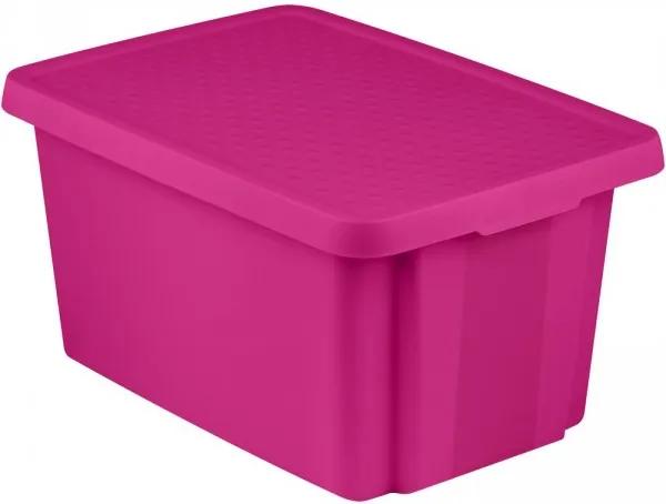 Úložný box s víkem  45L - fialový CURVER OEM R41147
