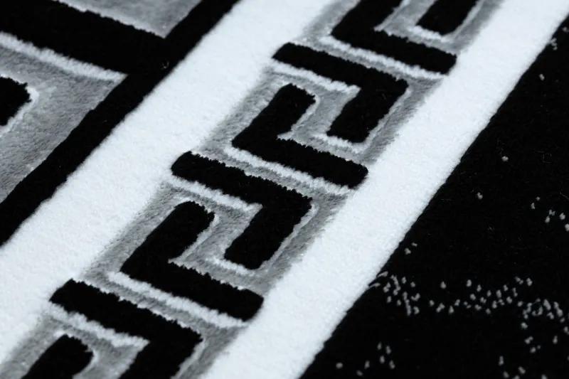 Dywany Łuszczów Kusový koberec Gloss 2813 87 greek black/grey ROZMĚR: 280x370