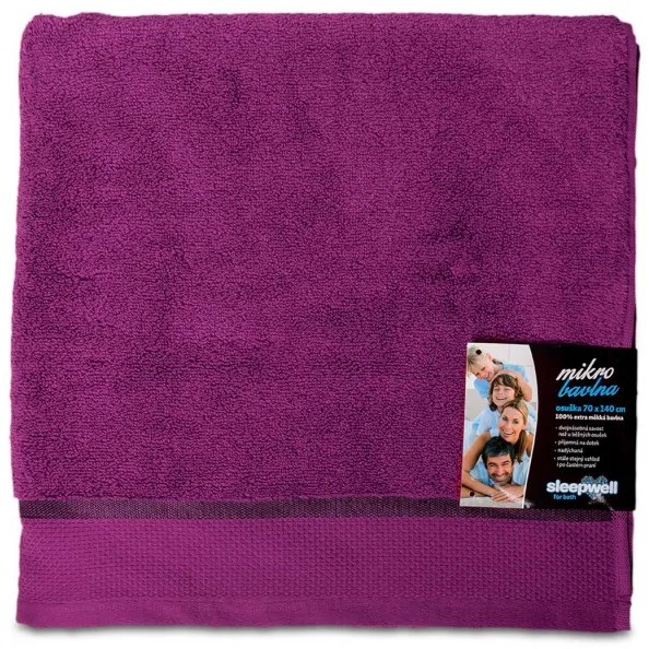 SVITAP sleep well Ručník Star 450 g/m2  Ručník Star 50x100 cm borůvková
