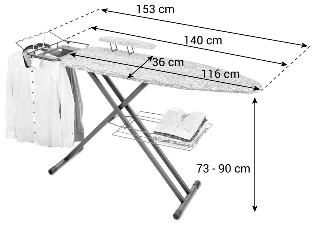 TESCOMA Žehlicí prkno s rukávníkem FANCY HOME