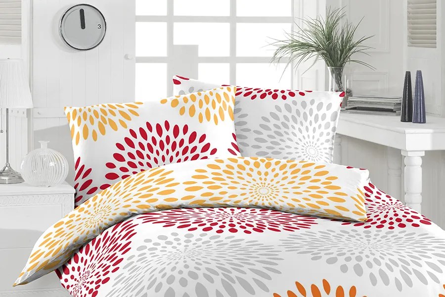 Krepové povlečení Florella Enja Summer Rozměr: 70x90 + 140x200 cm