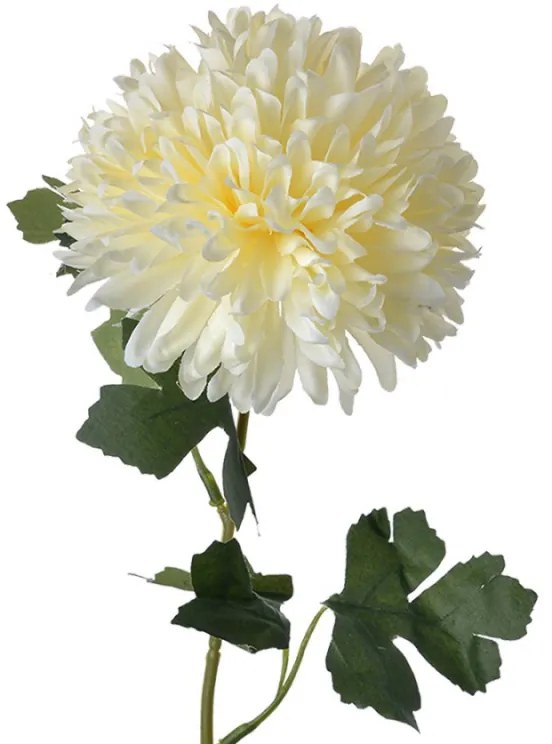 Umělá květina bílá chryzantéma – 54 cm